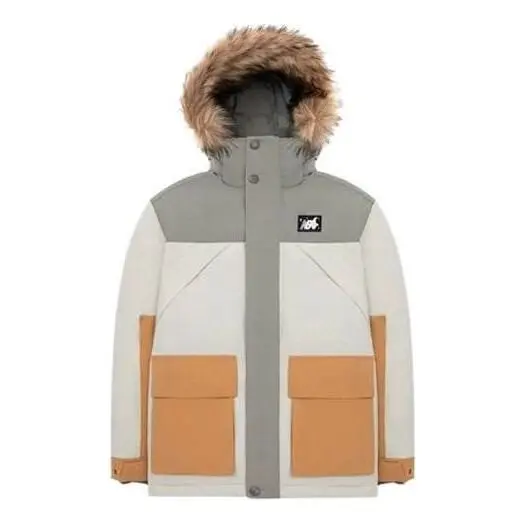 NEW BALANCE X Tyakasha Color Block Hooded Jacket - Grey/white/orange