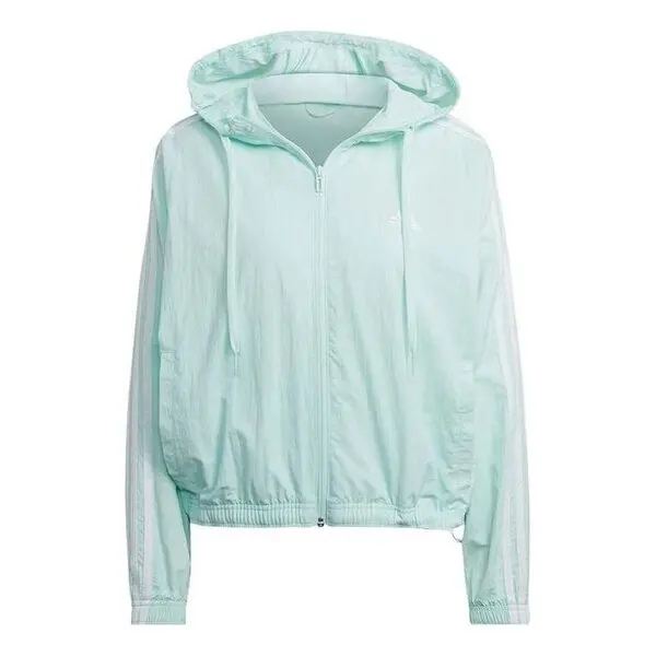 Adidas Essentials Repeat Logo Loose Fit Windbreaker - Blue