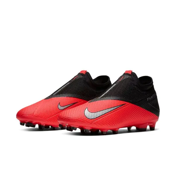 Nike Phantom Vision 2 Academy Df Fg/mg Cleats - Black/red