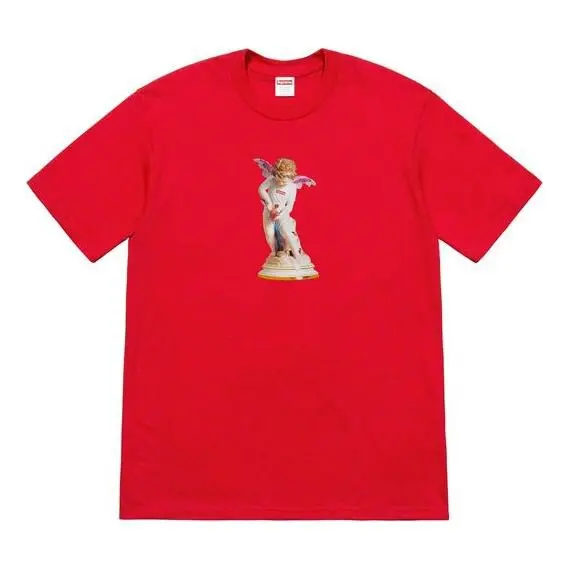 Supreme Ss19 Cupid Tee Angel Printing Short Sleeve - Red