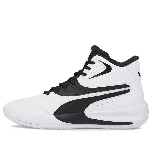PUMA Triple Mid Basketball Sneakers - White/black