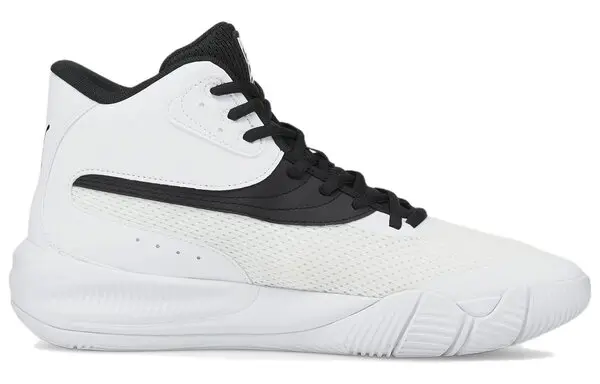 PUMA Triple Mid Basketball Sneakers - White/black