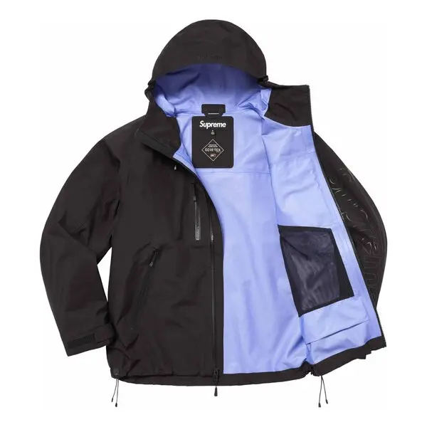 Supreme Gore-tex Taped Seam Shell Jacket - Black