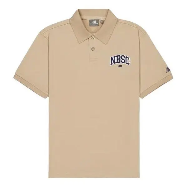 NEW BALANCE Small Nbsc Polo Shirt Asia Sizing - Tan
