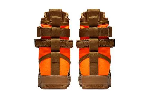Nike Sf Air Force 1 High Top Sneakers - Brown/orange