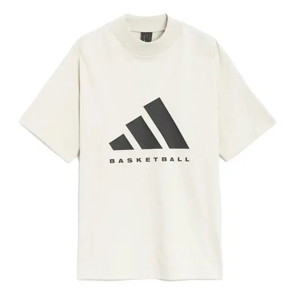Adidas Basketball Logo Tee 'white - Talc