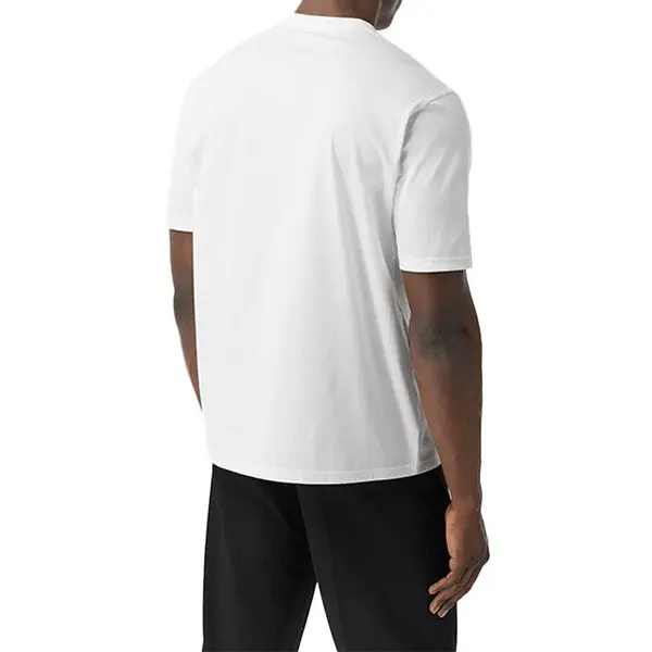 Burberry Logo Pattern Loose Short Sleeve For