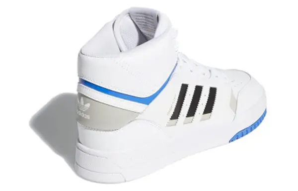Adidas Originals Drop Step High Top Sneakers - White/blue