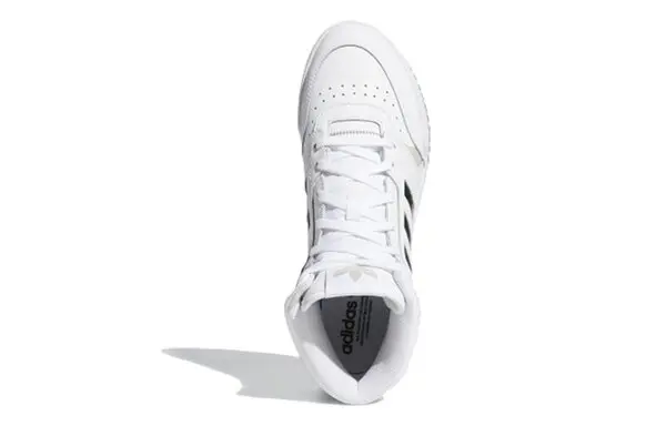 Adidas Originals Drop Step High Top Sneakers - White/blue