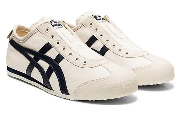 Onitsuka Tiger Mexico 66 Slip-on Sneakers - Cream/blue