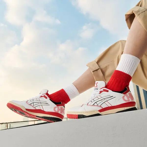 Asics Gel-spotlyte Low "chicago" Retro Sneakers - White/red