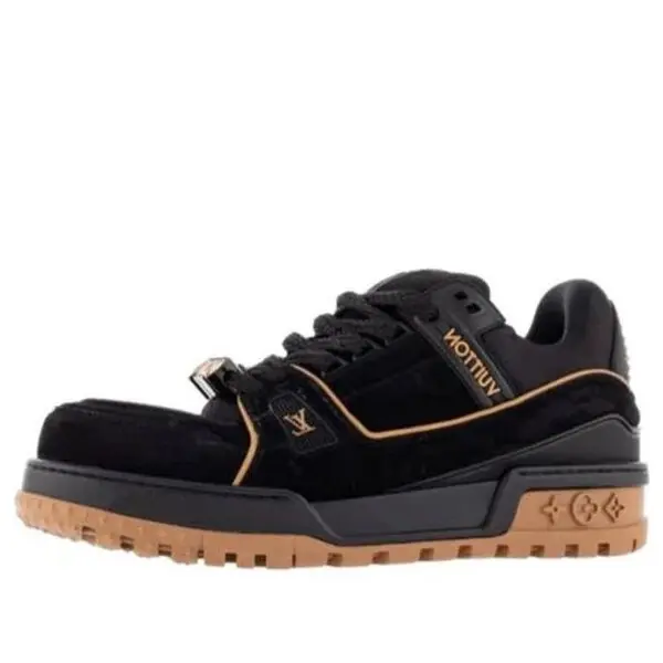 LOUIS VUITTON Trainer Maxi Sneakers - Black/brown/orange