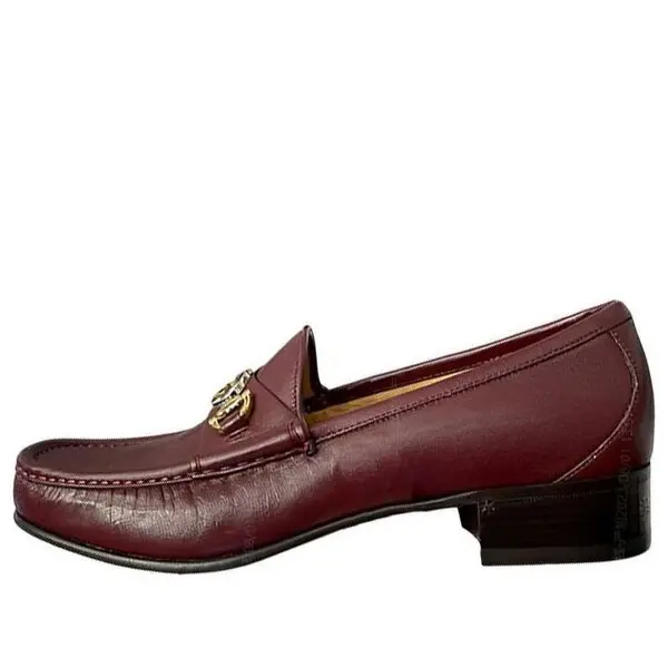 Gucci Classic Loafer With Horsebit Detail - Red