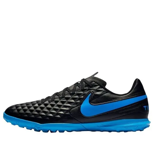 Nike Tiempo Legend 8 Club Turf Soccer Shoes - Black/blue