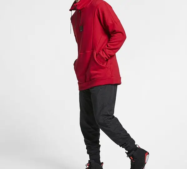 JORDAN Half Zipper Athleisure Casual Sports - Red