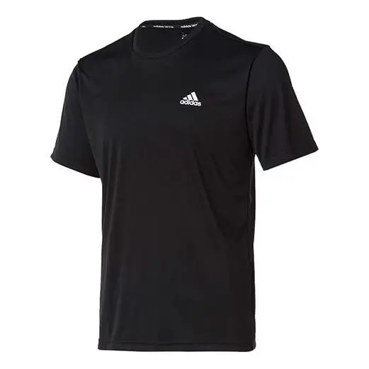 Adidas Approach Tee Tennis Round-collar Short-sleeved Male - Black