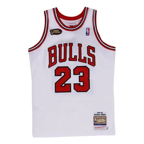 Mitchell & Ness Michael Jordan Chicago Bulls 1997-98 Retro Jersey - White/red/black