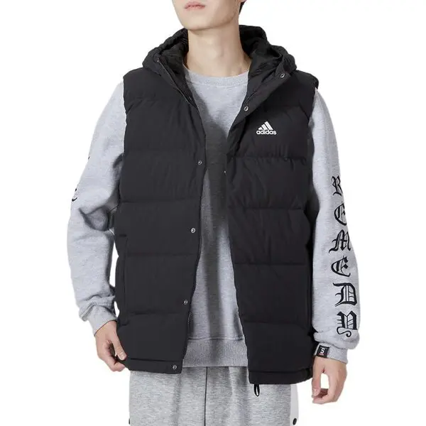 Adidas Hooded Down Vest - Black