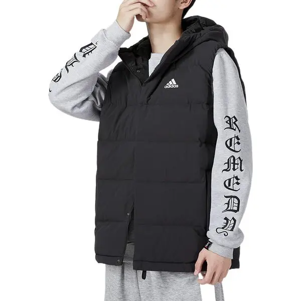 Adidas Hooded Down Vest - Black