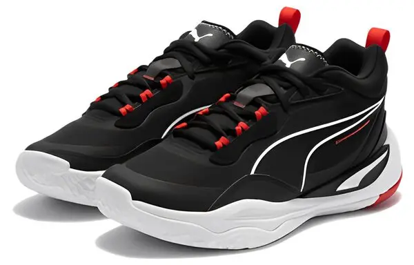 PUMA Playmaker Mid Top Sneakers - Black/white