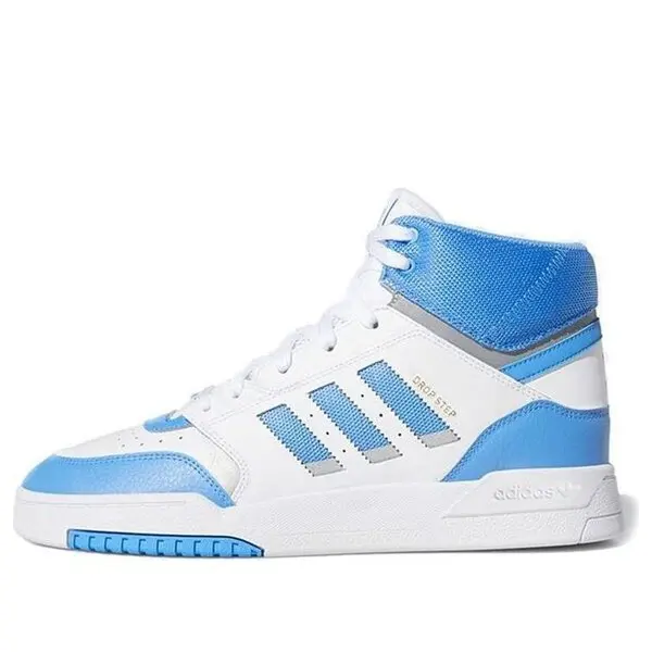 Adidas Originals Drop Step High Top Sneakers - White/blue