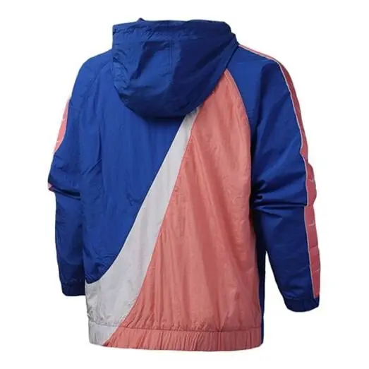 Nike Nsw Big Swoosh Half-zip Hooded Jacket - Bluepink