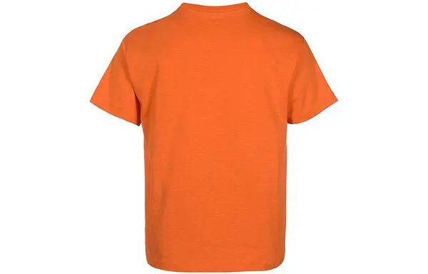 Nike Ss22 Solid Color Embroidered Small Label Round Neck Casual Loose Short Sleeve Orange T-shirt - Multi-color