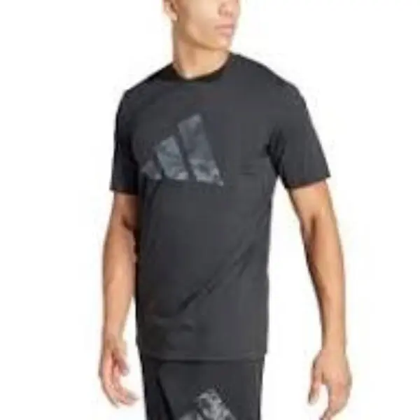 Adidas Train Essentials Seasonal Brand Love Camo T-shirt Asia Sizing - Black