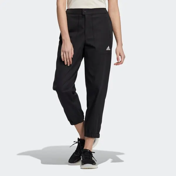 Adidas Elastic Button Waist Sports Pants