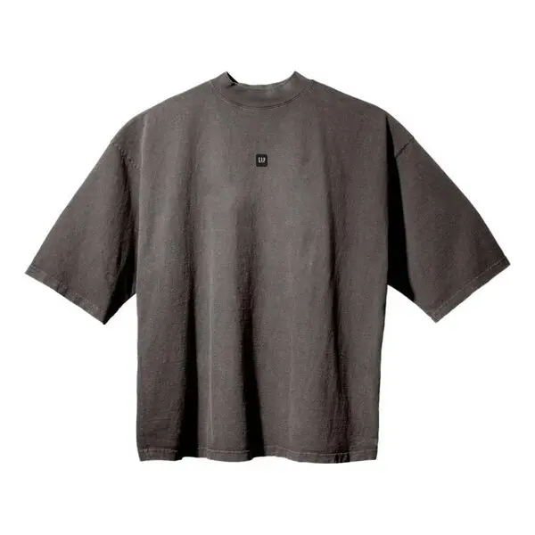 Yeezy Logo 3/4 Sleeve T-shirt - Grey