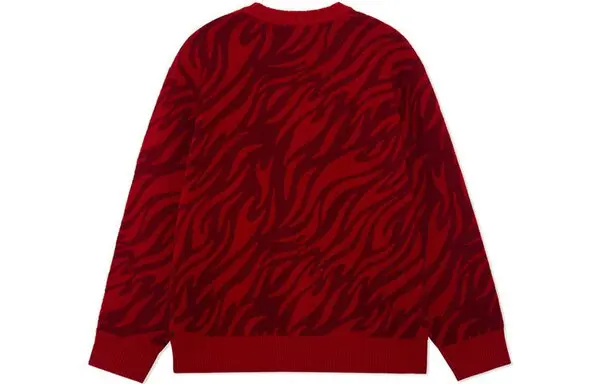LI-NING Rijindoujin Tiger Print Logo Crew Neck Sweater