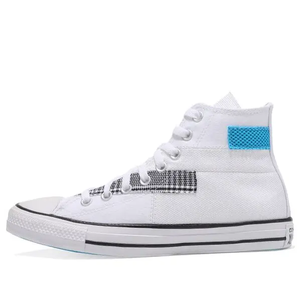CONVERSE Chuck Taylor All Star High Top Sneakers With Patchwork Detailing - White