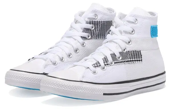 CONVERSE Chuck Taylor All Star High Top Sneakers With Patchwork Detailing - White