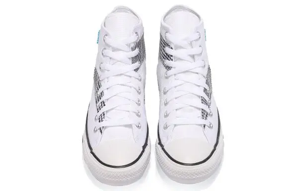 CONVERSE Chuck Taylor All Star High Top Sneakers With Patchwork Detailing - White