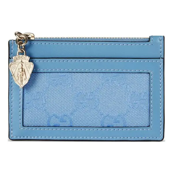 Gucci Luce Card Case Wallet - Light Blue