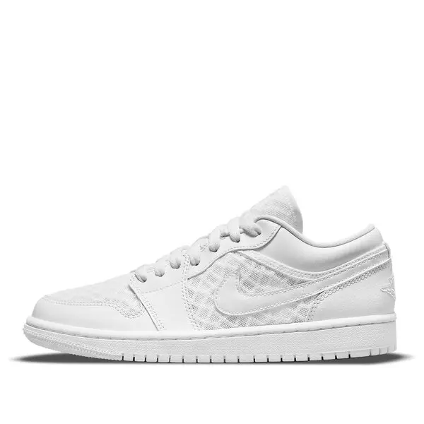 JORDAN Air 1 Low Breathe "triple - White