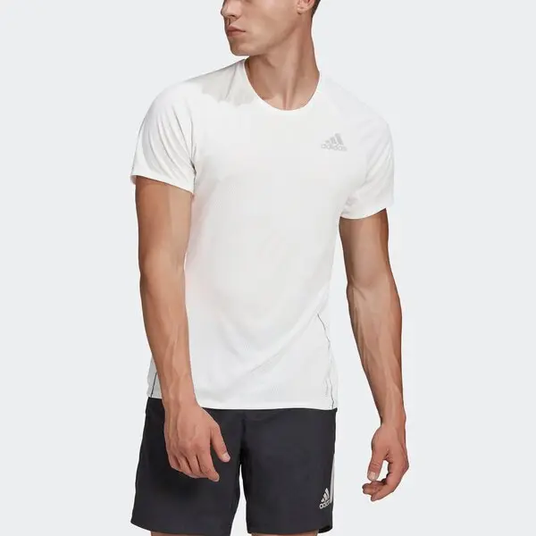 Adidas Adi Runner Tee Reflective Short Sleeve Performance Top