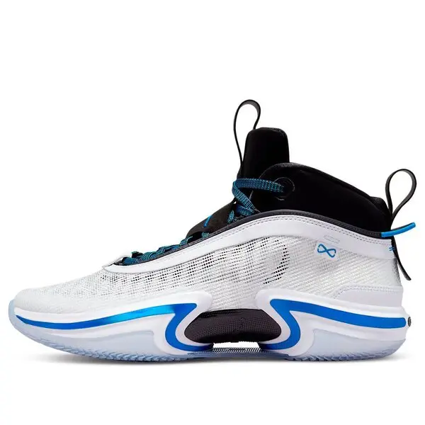 JORDAN 36 'sport Blue' High Top Sneakers - White/blue