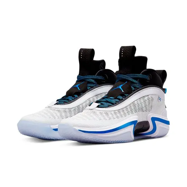 JORDAN 36 'sport Blue' High Top Sneakers - White/blue
