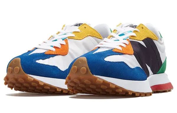 NEW BALANCE 327 "multi-color" Sneakers - White/green/blue