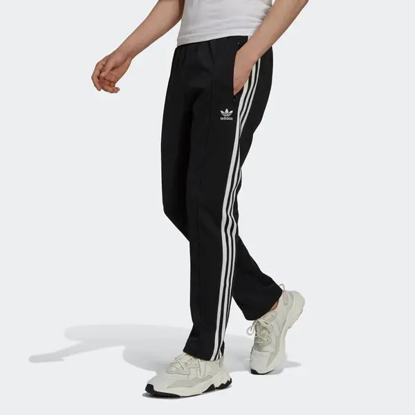 Adidas Originals Solid Color Stripe Logo Straight Casual Sports Pants/trousers/joggers Black - Default Color