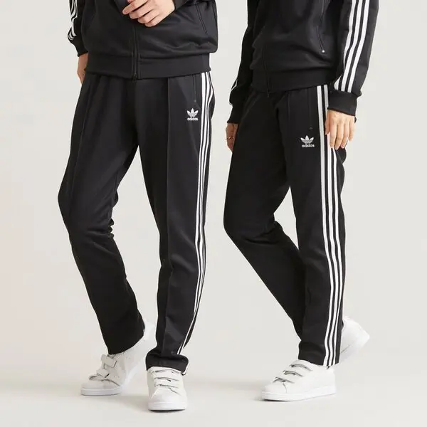 Adidas Originals Solid Color Stripe Logo Straight Casual Sports Pants/trousers/joggers Black - Default Color