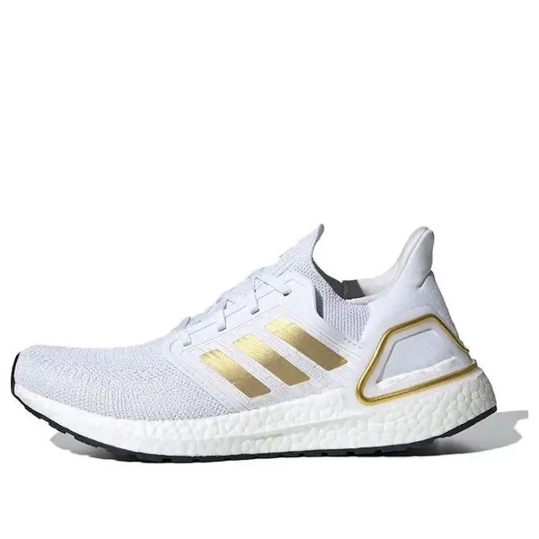 Adidas Ultraboost 20 "gold Metallic" Low Top Sneakers - White