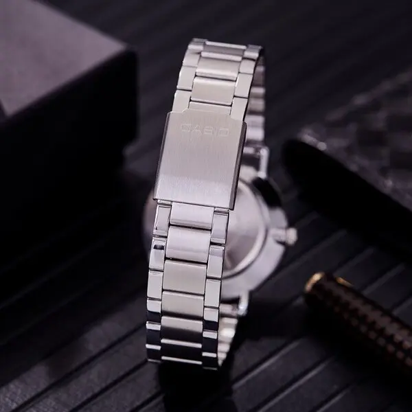 Casio Stainless Steel Water Resistant Quartz Analog Watch