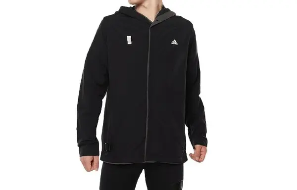 Adidas Zippered Logo Long Sleeve Jacket