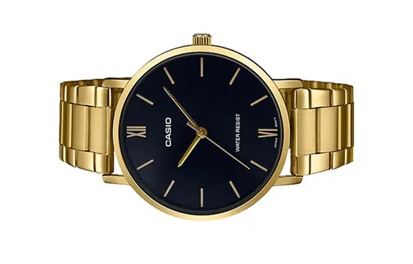 Casio Stainless Steel Quartz Analog Watch - Black