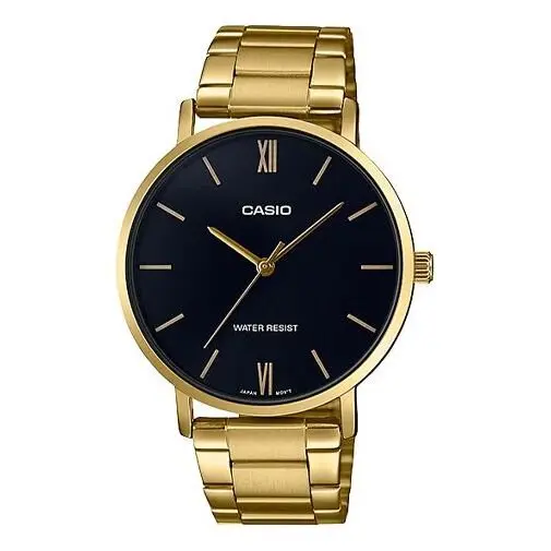 Casio Stainless Steel Quartz Analog Watch - Black