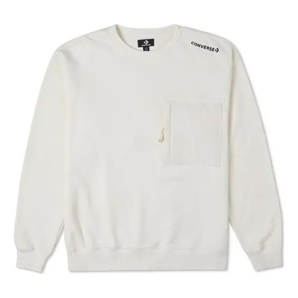 CONVERSE Cozy Utility Crewneck Sweatshirt - Off/white