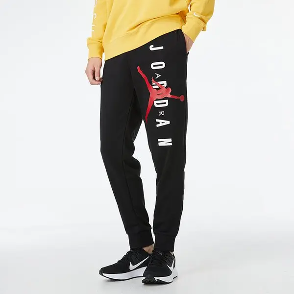 JORDAN Basketball Lacing Sports Long Pants - Black