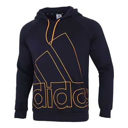 Adidas Big Lo Hd Fl Logo Printing Fleece Lined Pullover
